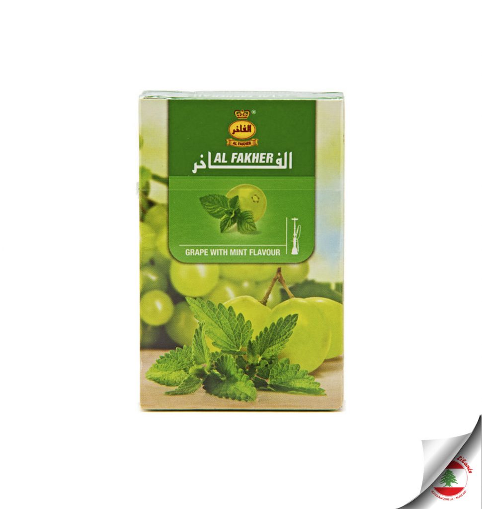 Al Fakher Grape with Mint Flavour 50g | Delikatessen Libanés