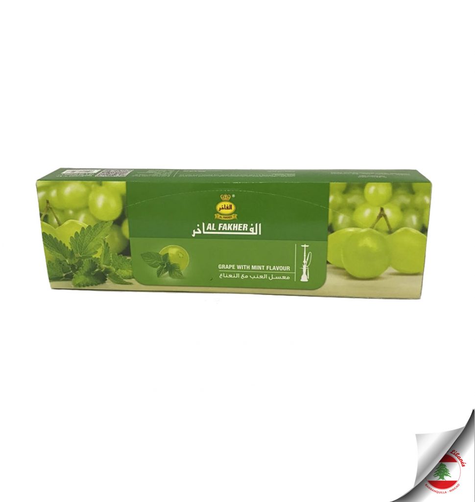 Al Fakher Grape with Mint Flavour 10 x 50g | Delikatessen Libanés