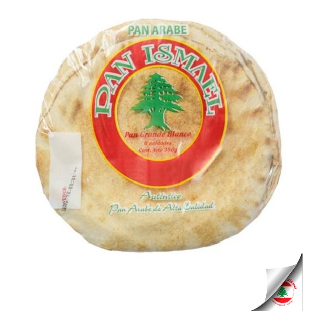Pan Arabe Blanco Ismael Grande – 6 Unid | Delikatessen Libanés