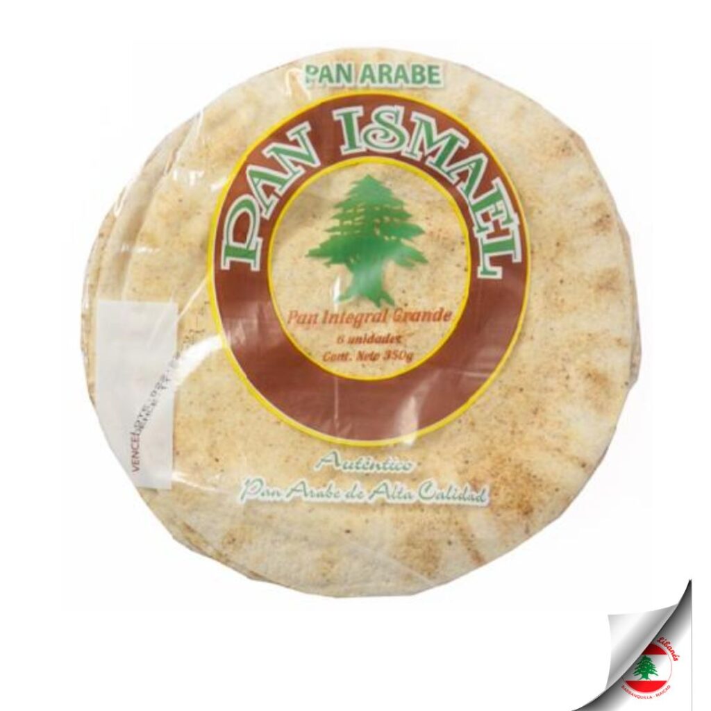 Pan Arabe Integral Ismael Grande – 6 unid | Delikatessen Libanés