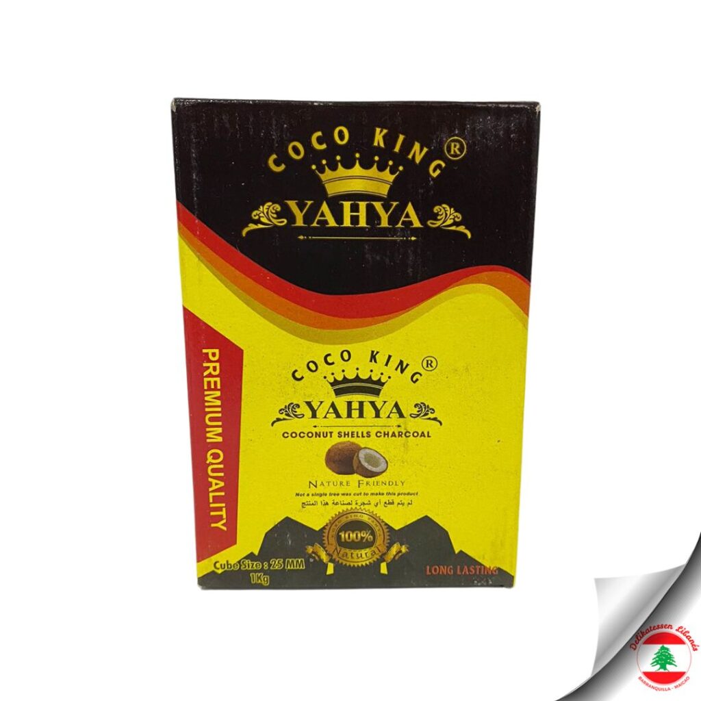 Yahya Coco King Coconut Shells Charcoal 1Kg | Delikatessen Libanés